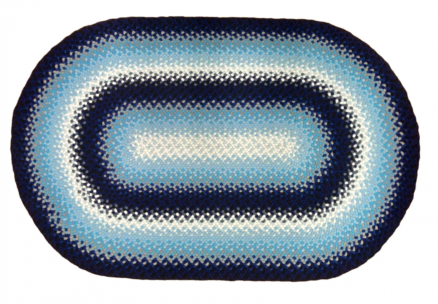 2'6" x 7'11" Radius Corner Rectangle Braided Runner