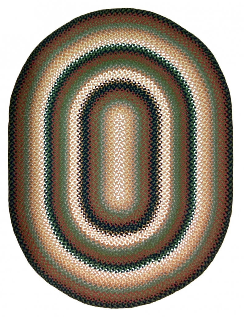 2'6" x 7'11" Radius Corner Rectangle Braided Runner