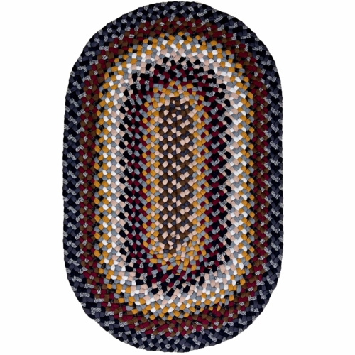 2' x 3' "Brad" Oval Wool Braided Rug