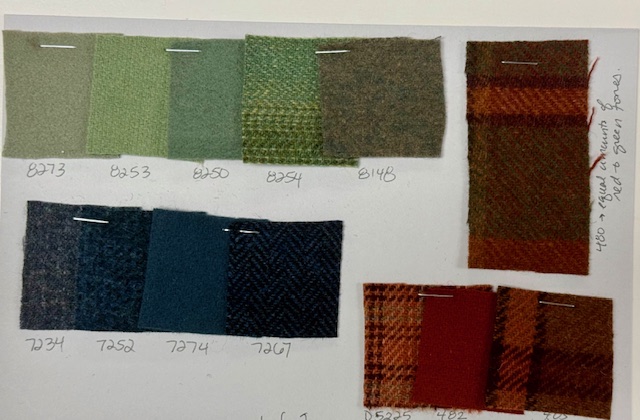 Custom Wool Color Samples - Country Braid House